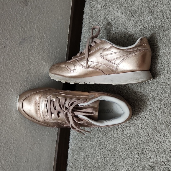 Shoes | Reebok Cortez Sneaker Rose Gold Metallic Reebok Classic | Poshmark